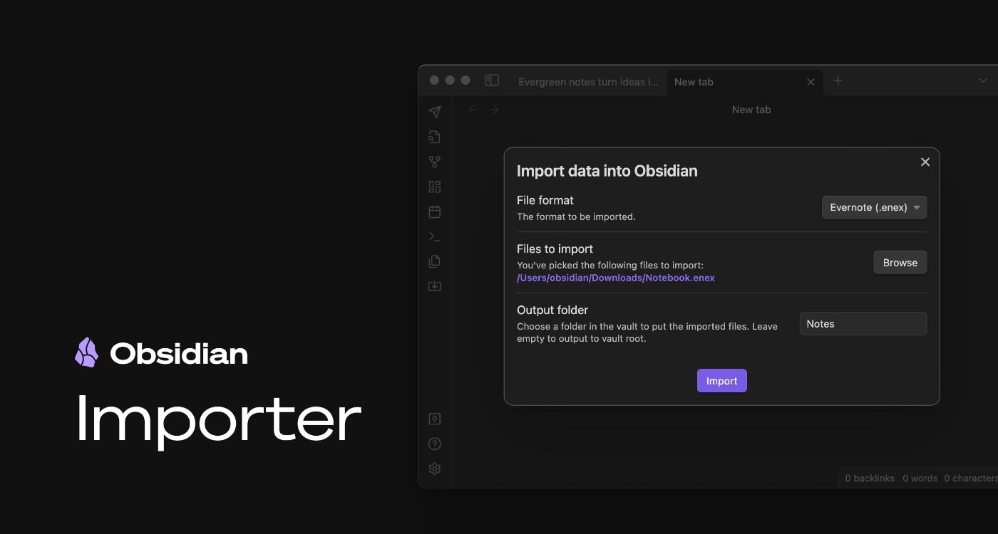 E0717: Importador oficial de Obsidian